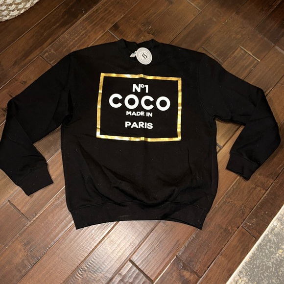 Lane Seven | Tops | Chanel Coco No Crewneck Size M Nwt | Poshmark